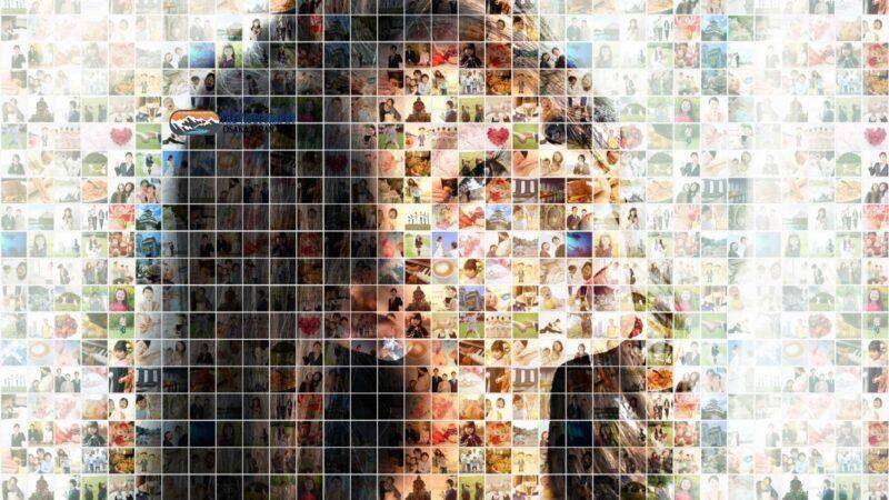 フォトモザイク 写真100枚で織りなすモザイクアートムービー